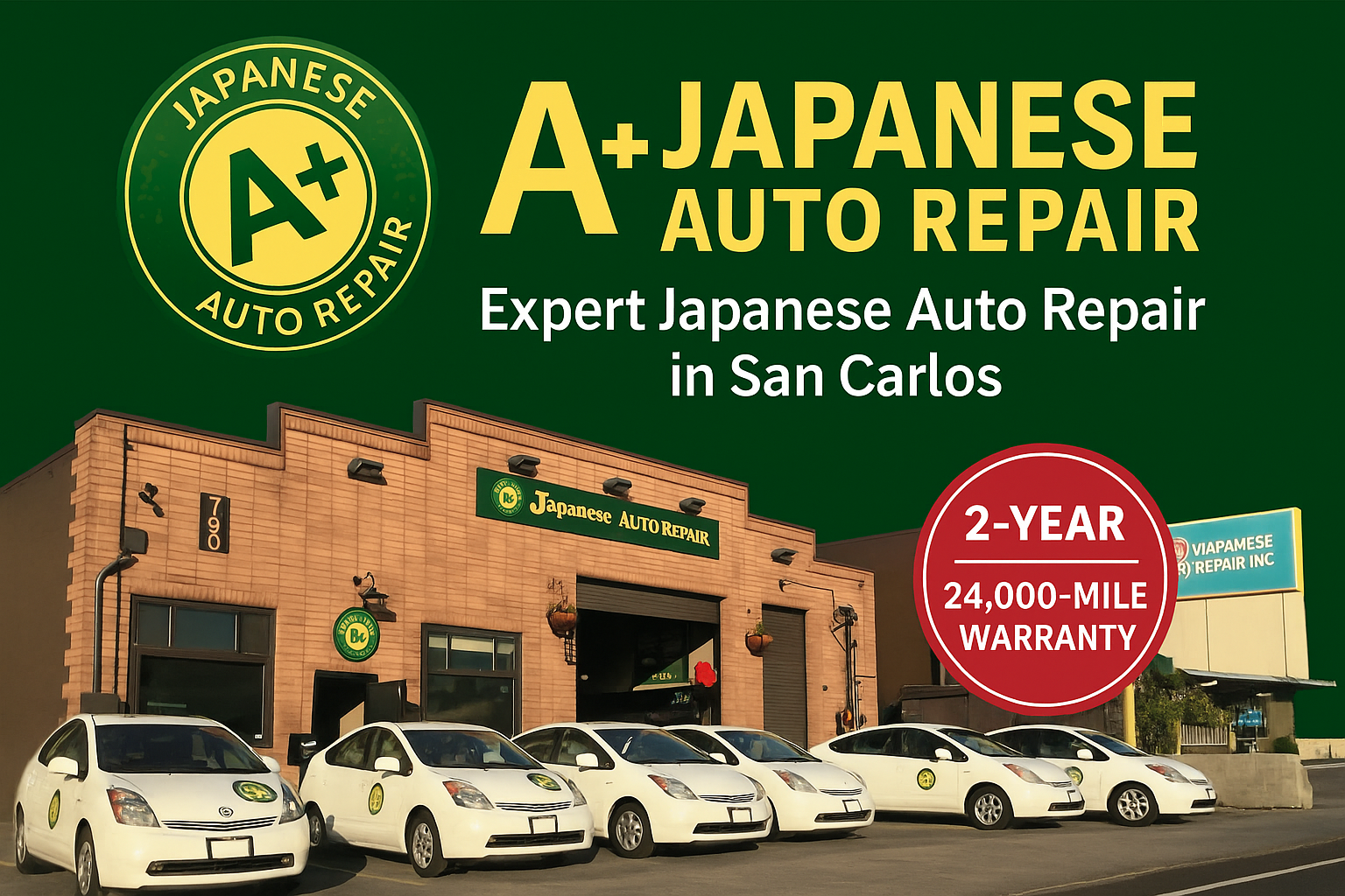 Japanese Auto Repair in San Carlos, CA | A+ Auto Repair - A+ Japanese ...